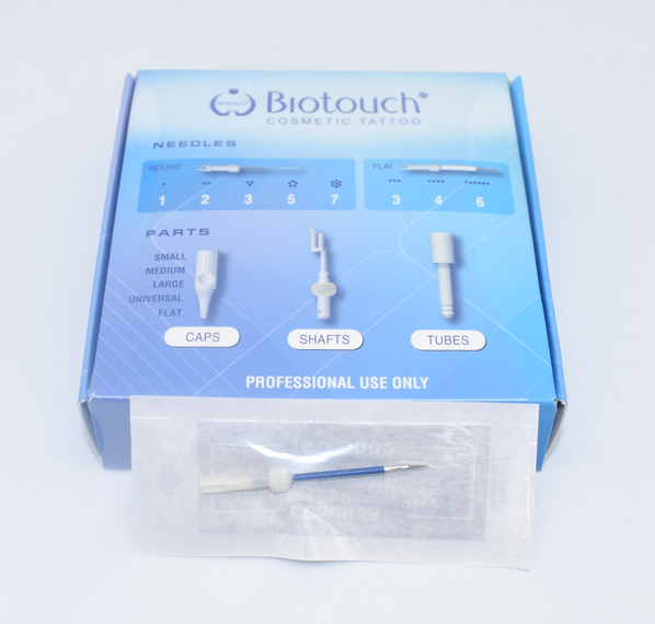 Mosaic 2 prong round needles, 20/box, 0.40mm – Biotouch